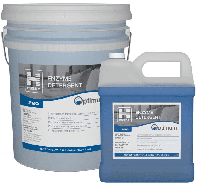 Husky Optimum 220 Enzyme Detergent – Fabric Cleaner for Wash Systems ...