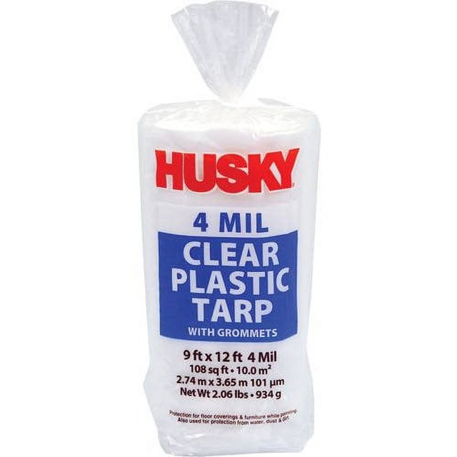 Husky Plastic Tarp with Grommets - Walmart.com