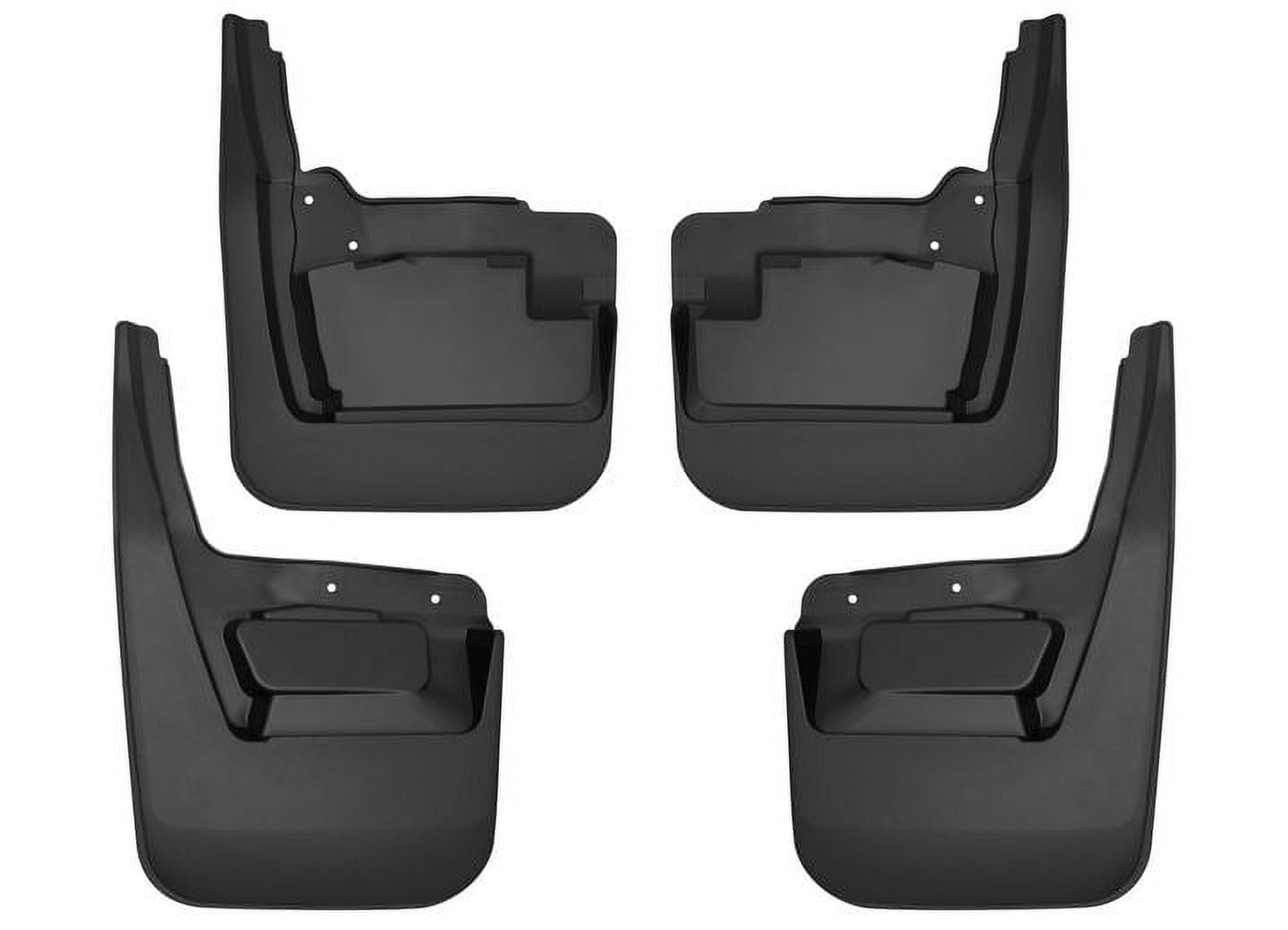 Husky by RealTruck Custom Mud Guards Front and Rear Mud Guard Set Black ...