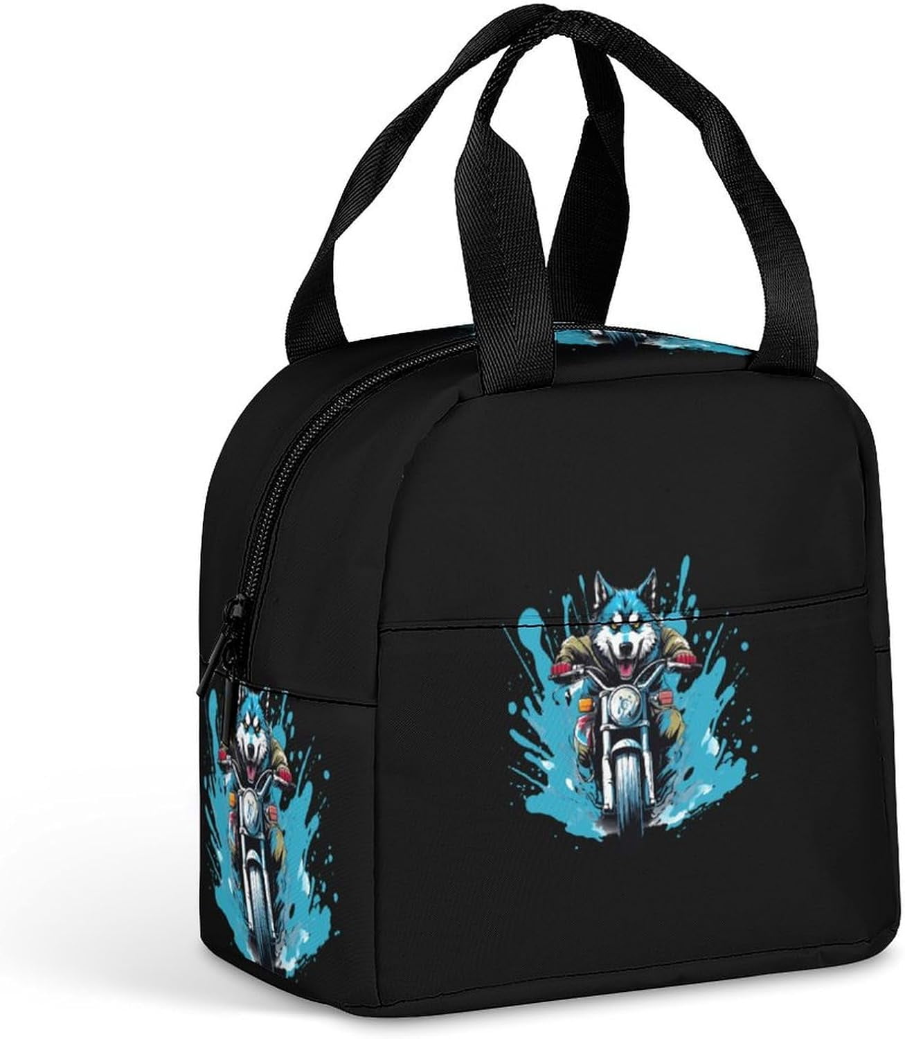 Husky Riding Motorcycle Insulated Lunch Bag Reusable Lunch Tote Bag ...