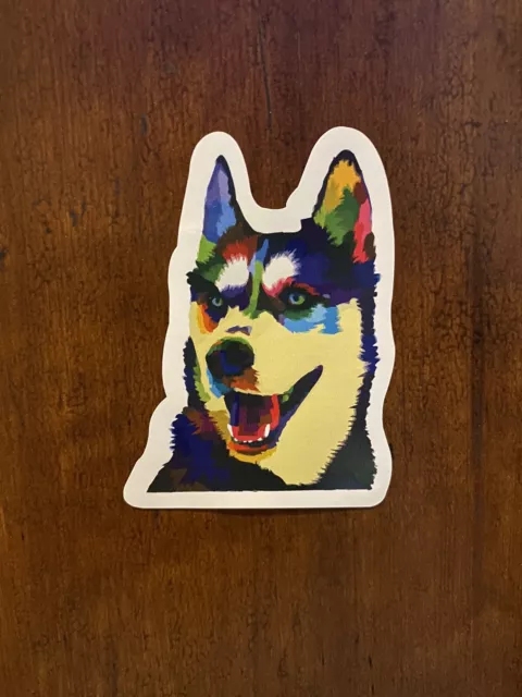 Husky Sticker Colorful Waterproof Sticker Phone Decal Water Bottle ...