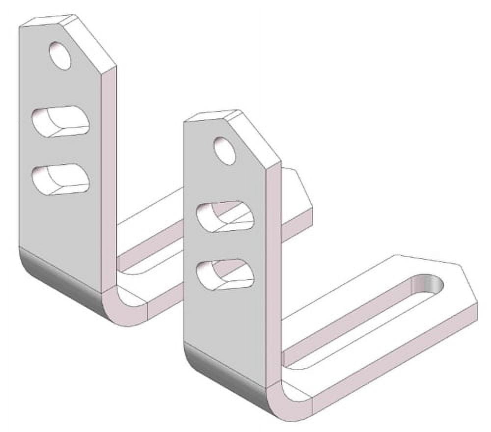 Husky Towing 31385 Fifth Wheel Hitch Straight L Brackets - Walmart.com