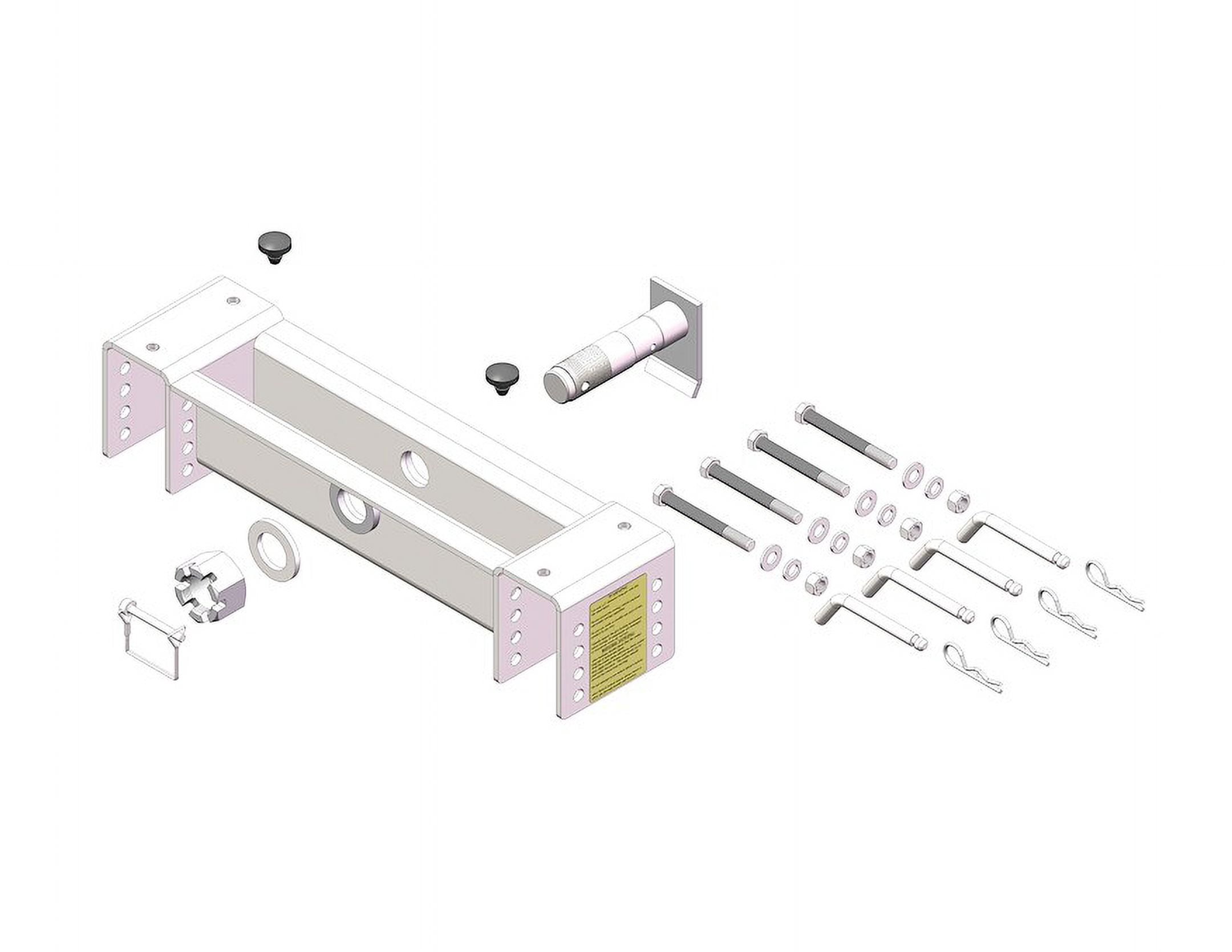 Husky Towing 31567 HITCH FIFTH WHEEL MOUNTING KIT - Walmart Business ...