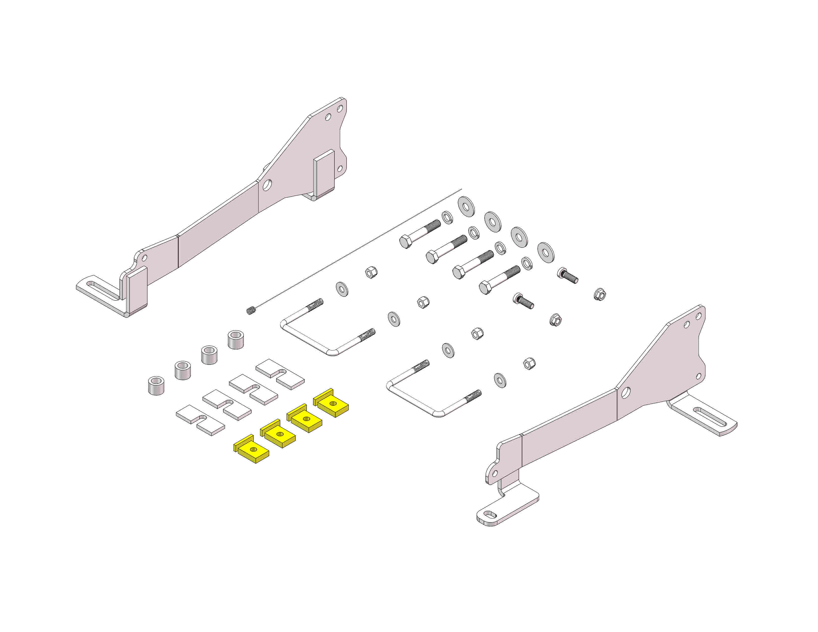 Husky Towing 32831 Bolt-On Fifth Wheel Hitch Mount Kit - Walmart.com
