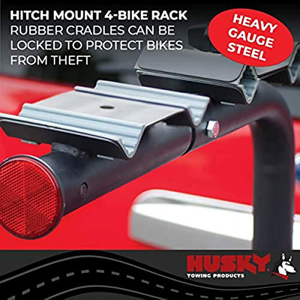 Husky Towing 81147 Bike Rack - Receiver Hitch Mount Bike Rack - Walmart.com