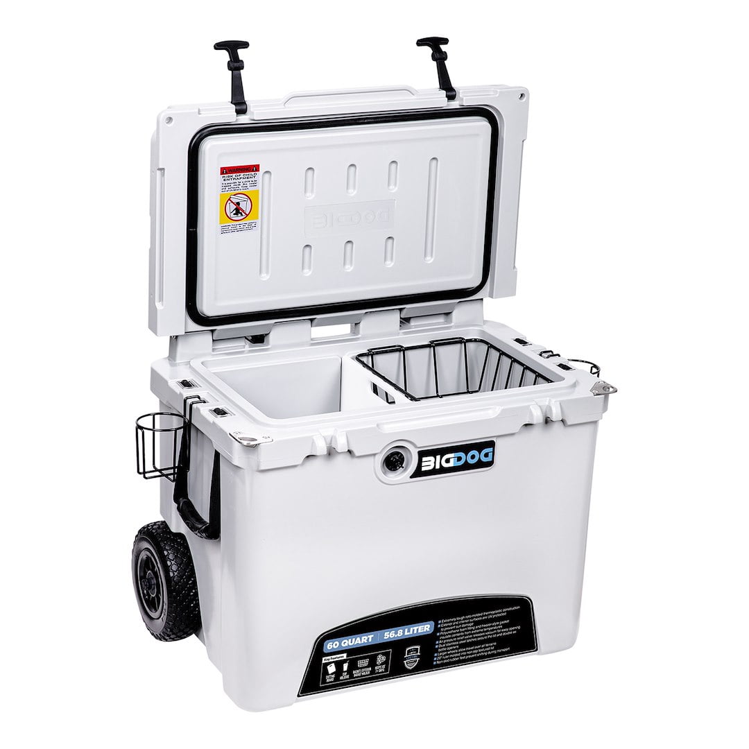 Husky Towing BDCR60 Beverage Cooler Big Dog 60 Qt/80 Can Cap White ...