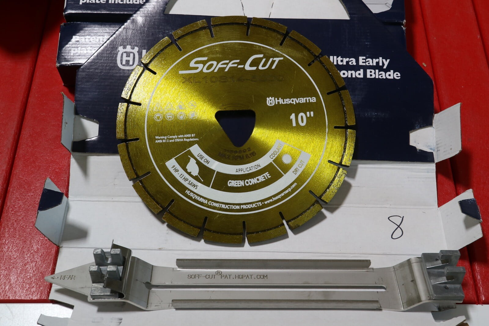 Husqvarna 10” x 0.25" Excel Soff Cut Green Concrete Diamond Blade 2000 ...