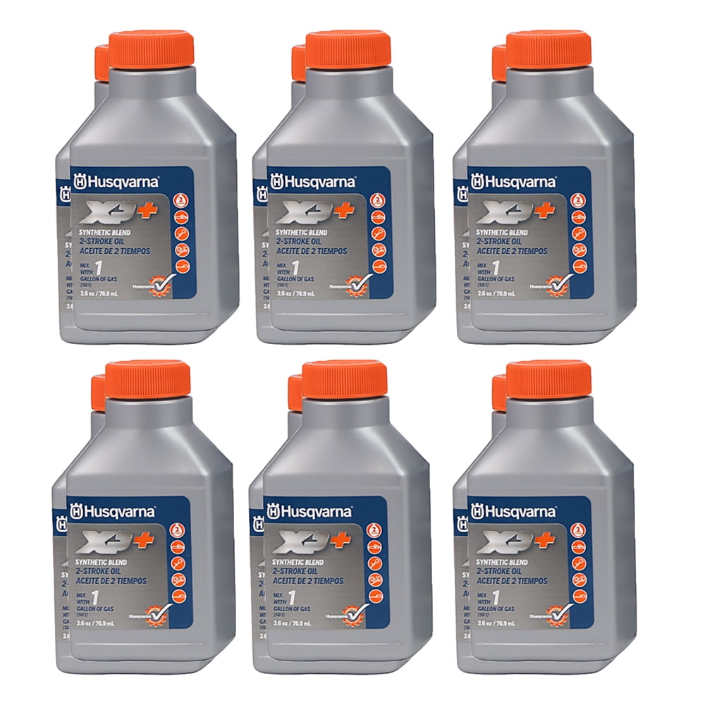 Husqvarna 1XP+ 12pk 2.6oz Bottles Two Stroke Cycle XP+ Oil Fuel ...