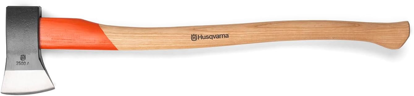 Husqvarna 20" German Style Splitting Axe, Ash Wood Handle and Forged ...