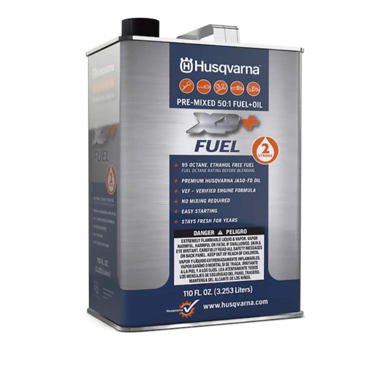 Husqvarna 581158802, Pre-Mixed 2 Stroke FUEL & Oil XP 50:1, Galón ...