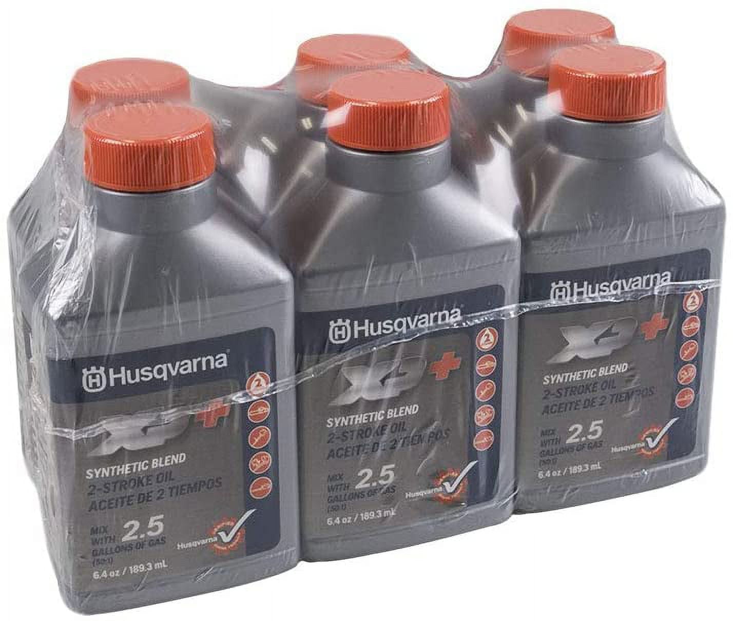 Husqvarna Corrosion Protection Synthetic Blend 2 Stroke Motor Oil (6 ...