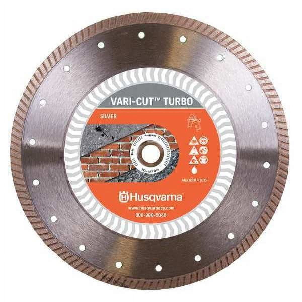 Husqvarna DiamondSawBlade,Diam:7",Thick:0.1" Vari-Cut Turbo 7 - Walmart.com
