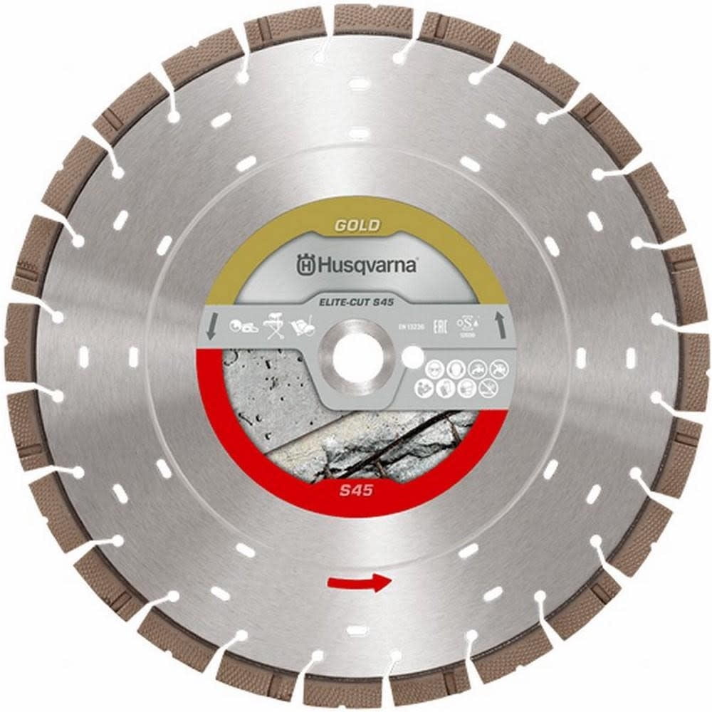 Husqvarna Exo-Grit 14 in. D X 1 in. Elite-Cut S45 Diamond Circular Saw ...