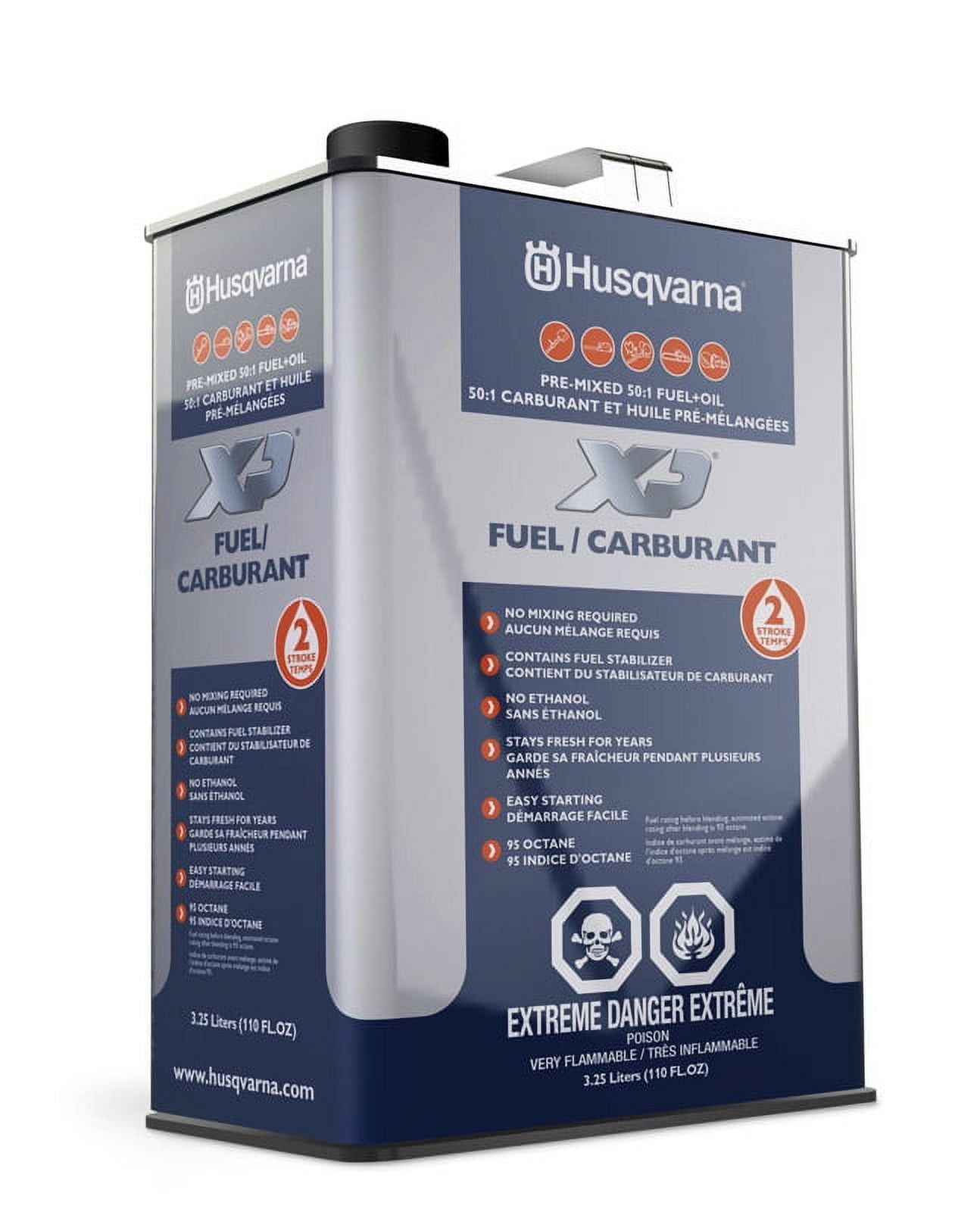Husqvarna Gasoline 50:1 Pre-mixed 2-Cycle Fuel 110 oz. - Walmart.com