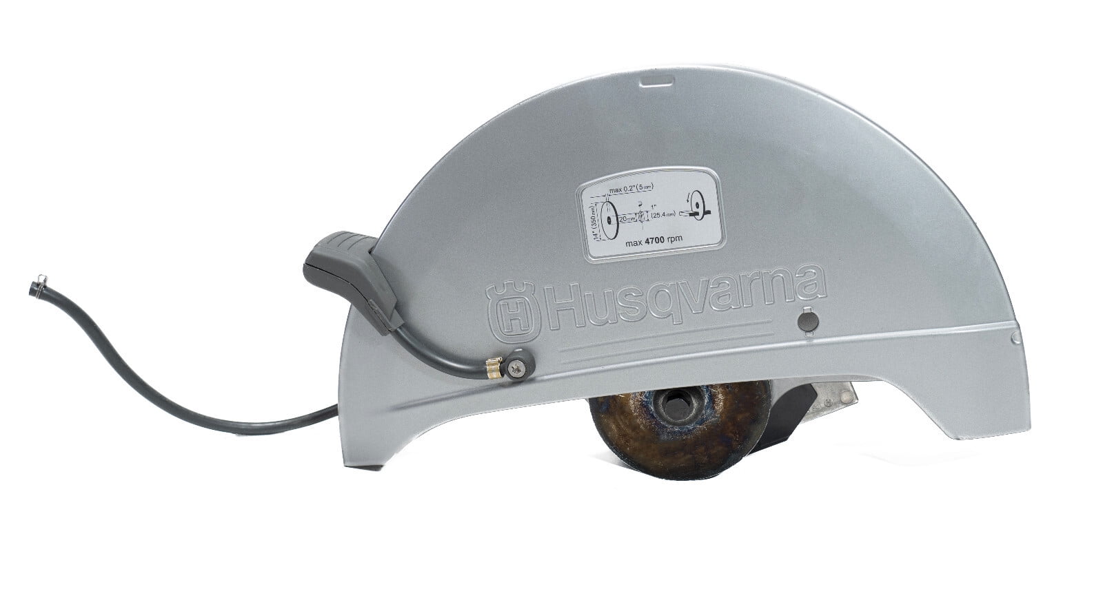 Husqvarna K770 14-inch Blade Guard Assembly with water hose and pulley ...