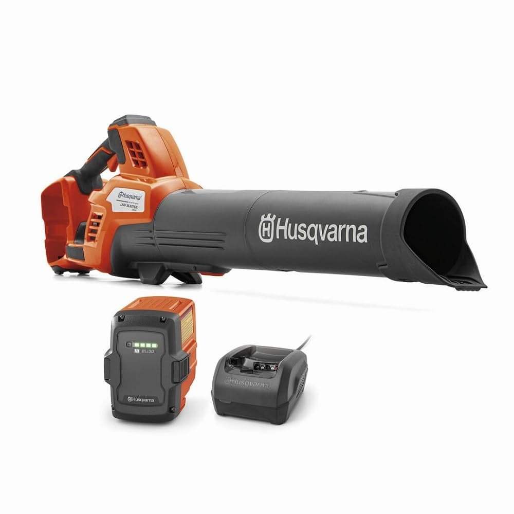 Husqvarna Leaf Blaster 350iB Battery Powered Cordless Leaf Blower, 200 ...