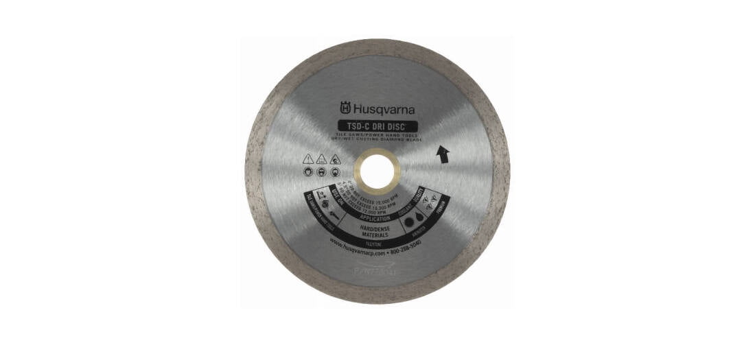Husqvarna Tacti-Cut Dri Disc 10 in. Dia. x 5/8 in. Continuous Rim ...