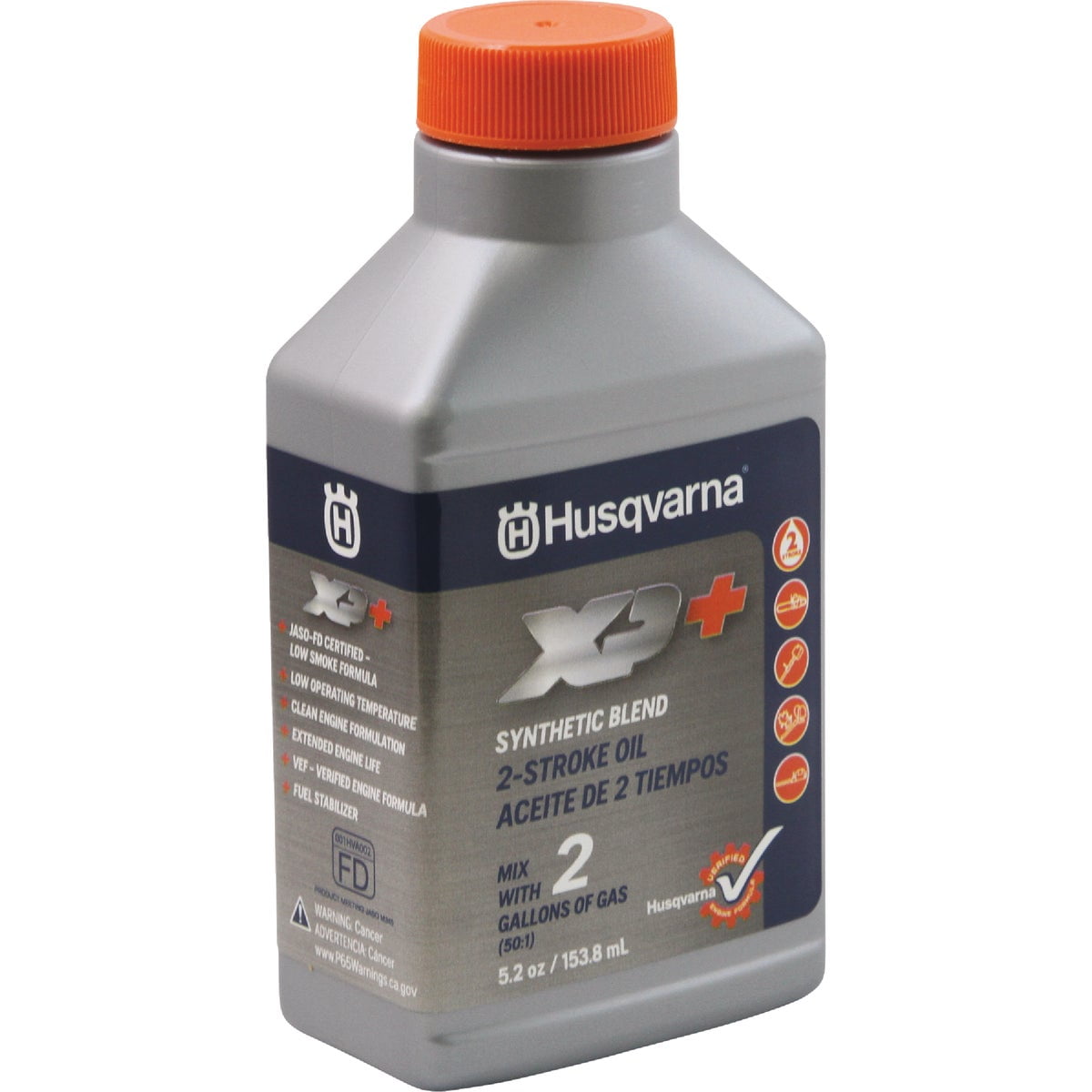 Husqvarna XP Plus Low Smoke, Fuel Stabilizer Synthetic 2 Cycle Engine ...