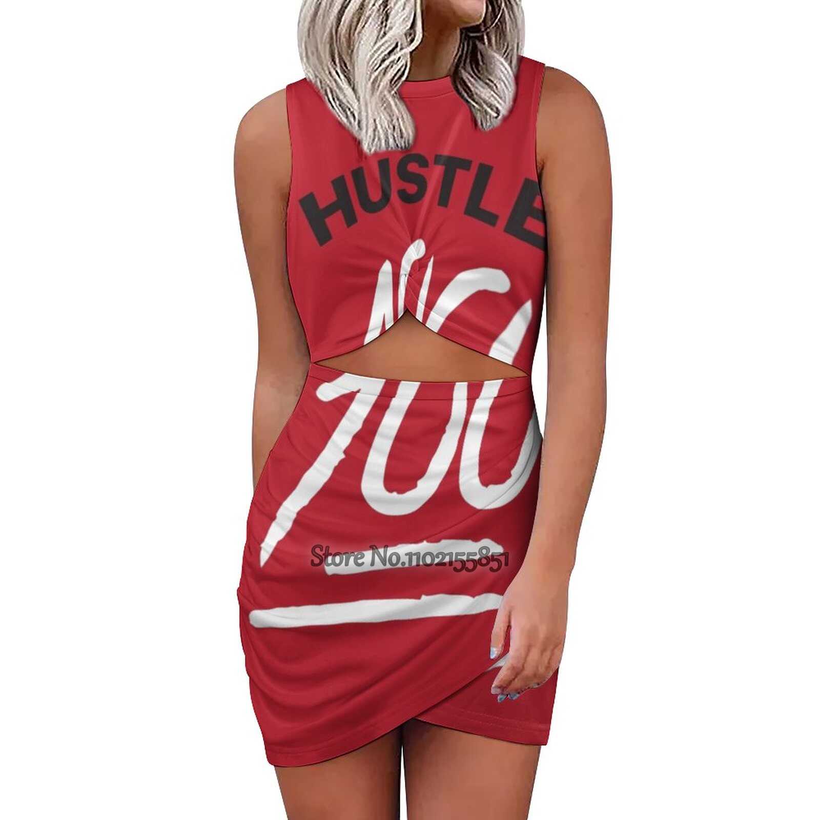 Hustle 100!! Red Back Lacing Backless Dress Square Neck Dress ...