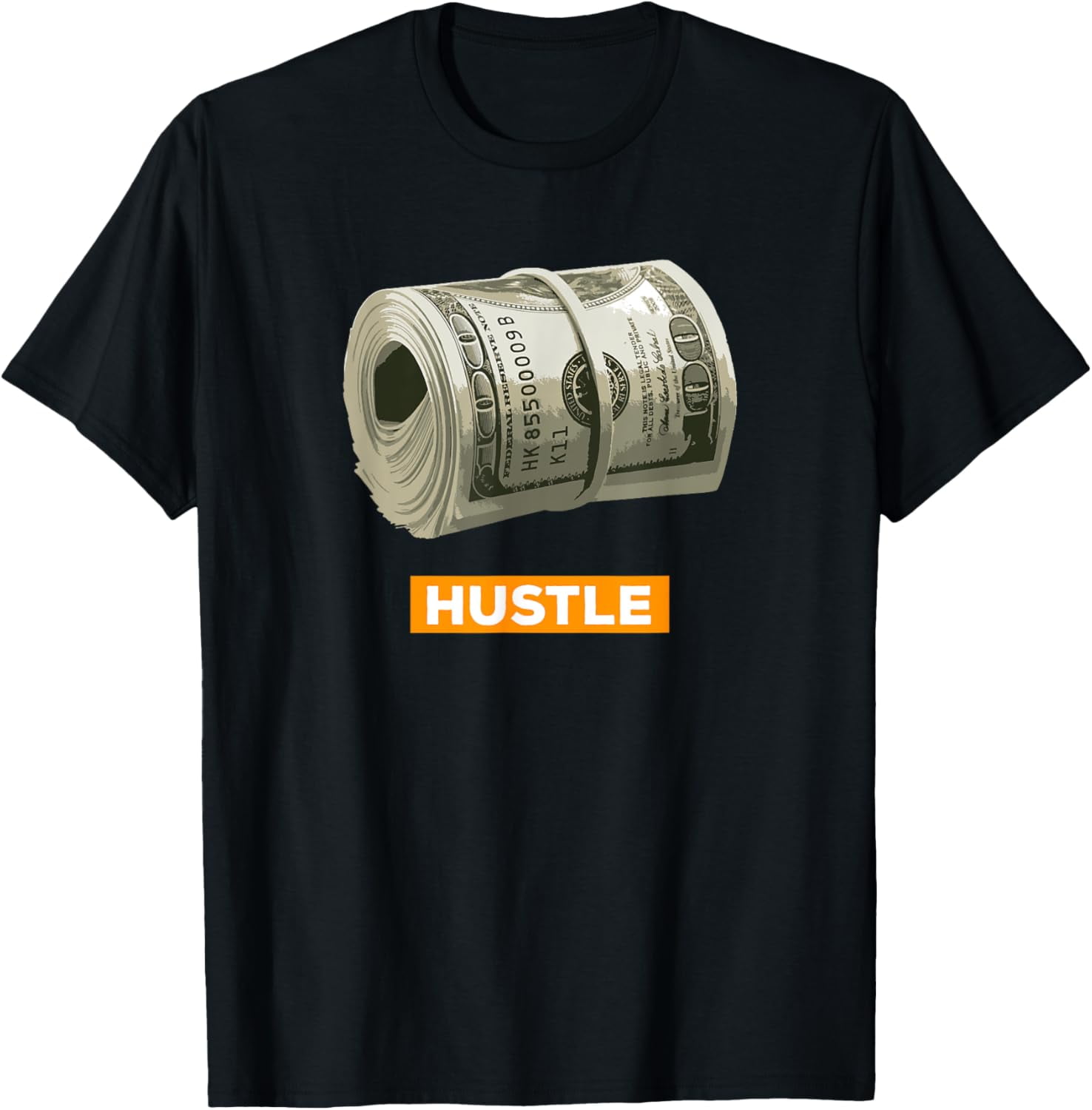 Hustle Bank-Roll Money Wad 100 Dollar Cash T-Shirt - Walmart.com
