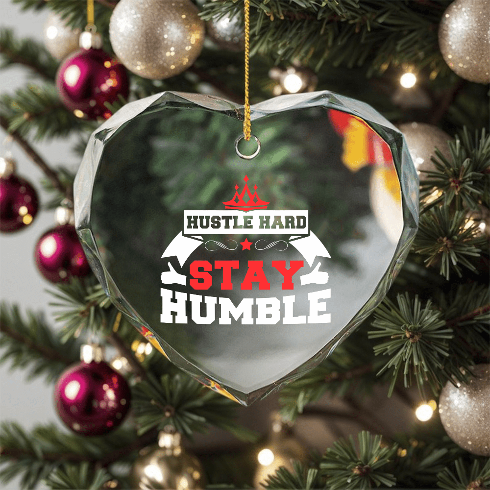 Hustle Hard Stay Humble, Cool For Entrepreneur Ornament, Home ...