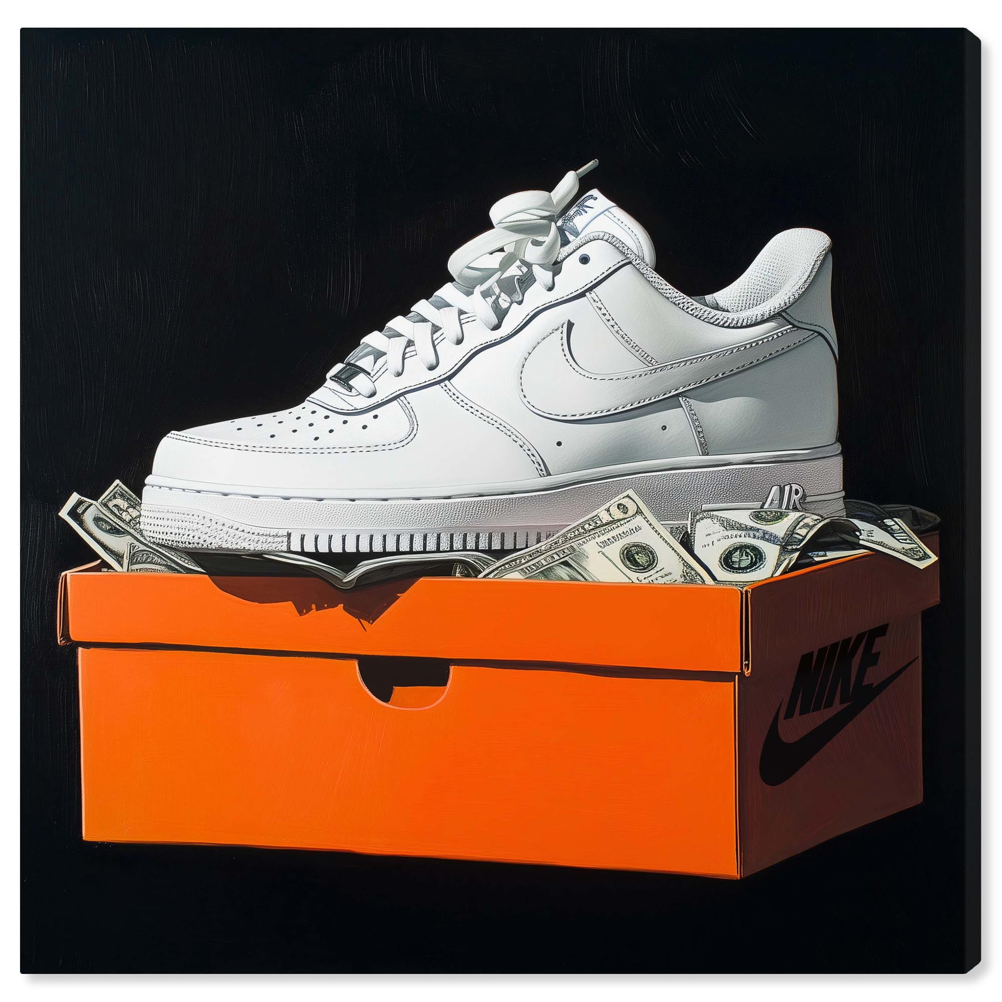 Hustle Shoebox Canvas Sneaker Posters by Art Remedy, Gallery Wrapped ...