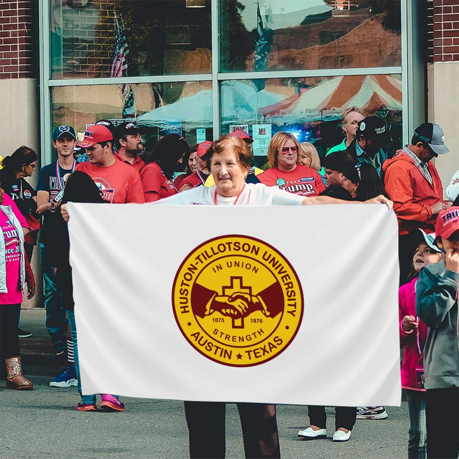 Huston Tillotson University Logo Banner Breeze Flag Outdoor Flags Home ...
