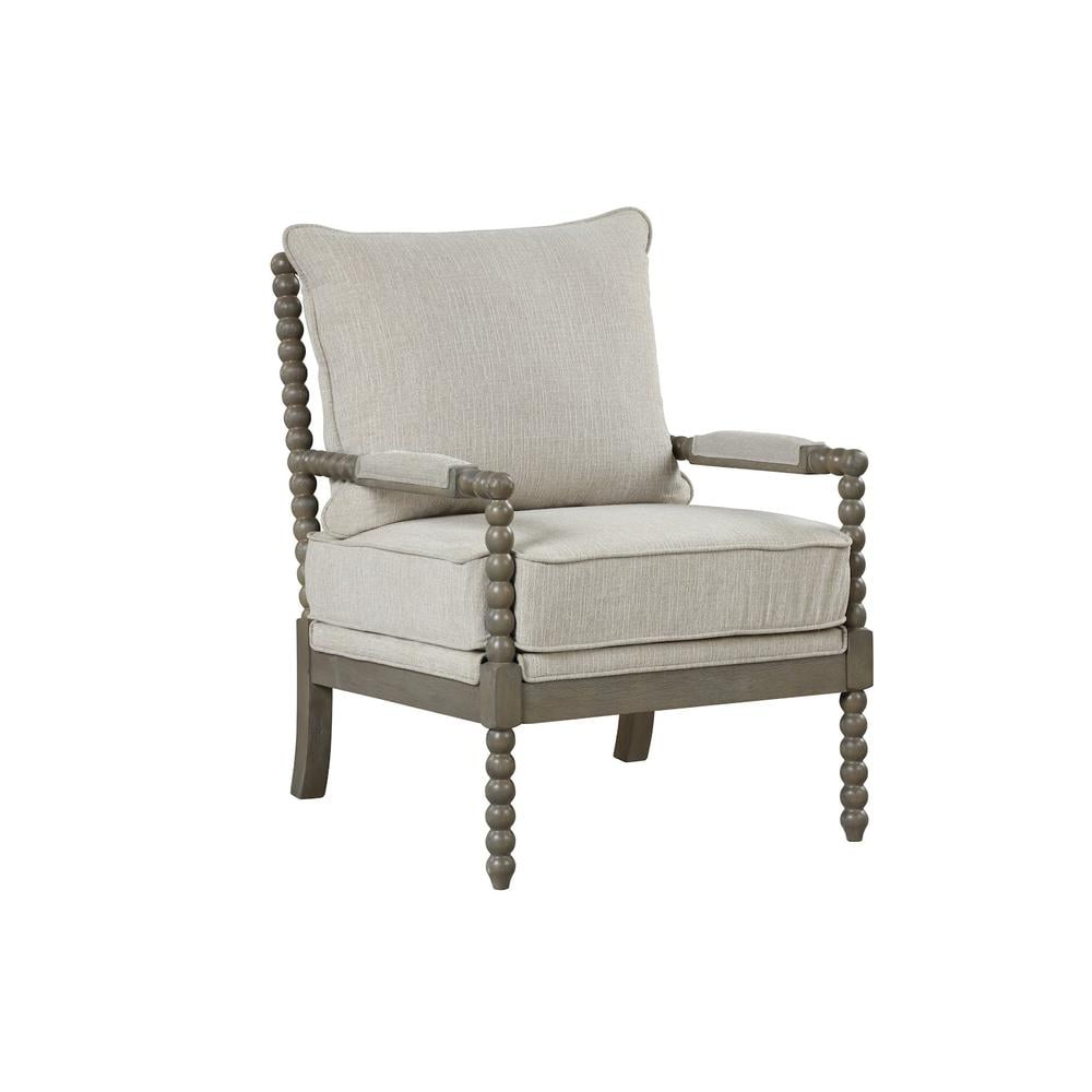 Hutch Beige Fabric Arm Chair in Antique Gray - Walmart.com