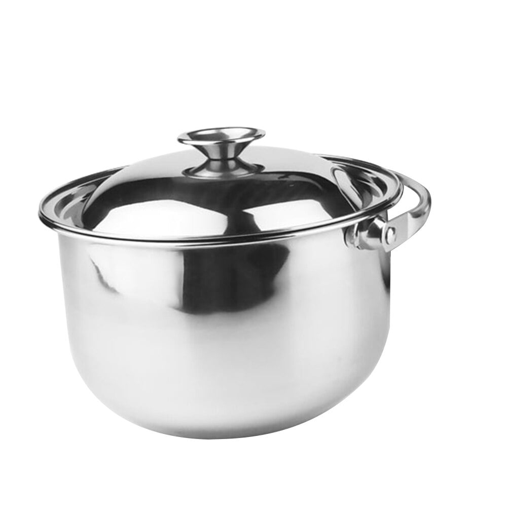 REOFLYUP Multipurpose Soup Pot Stainless Steel 1Pcs Round Bottom 7.5x6 ...