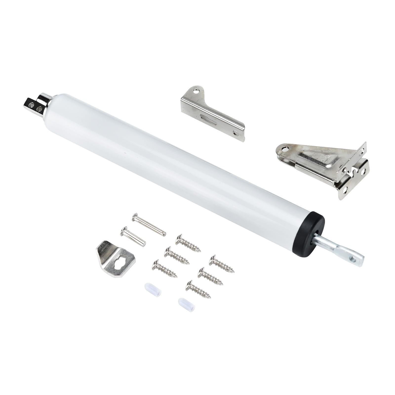 Hutomwua Silent door closer,Pneumatic buffer, locatable (Silvery) C30 ...