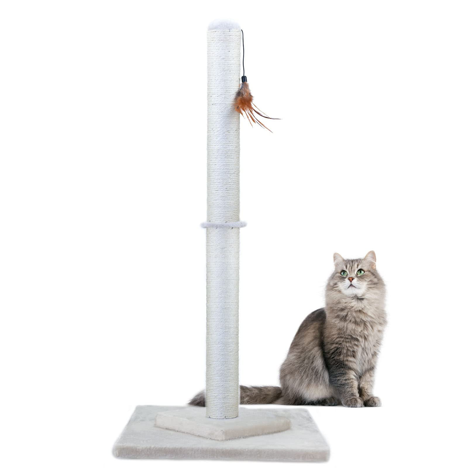 Hutpet 34" Tall Cat Scratching Post Double Base and Reinforcement ...