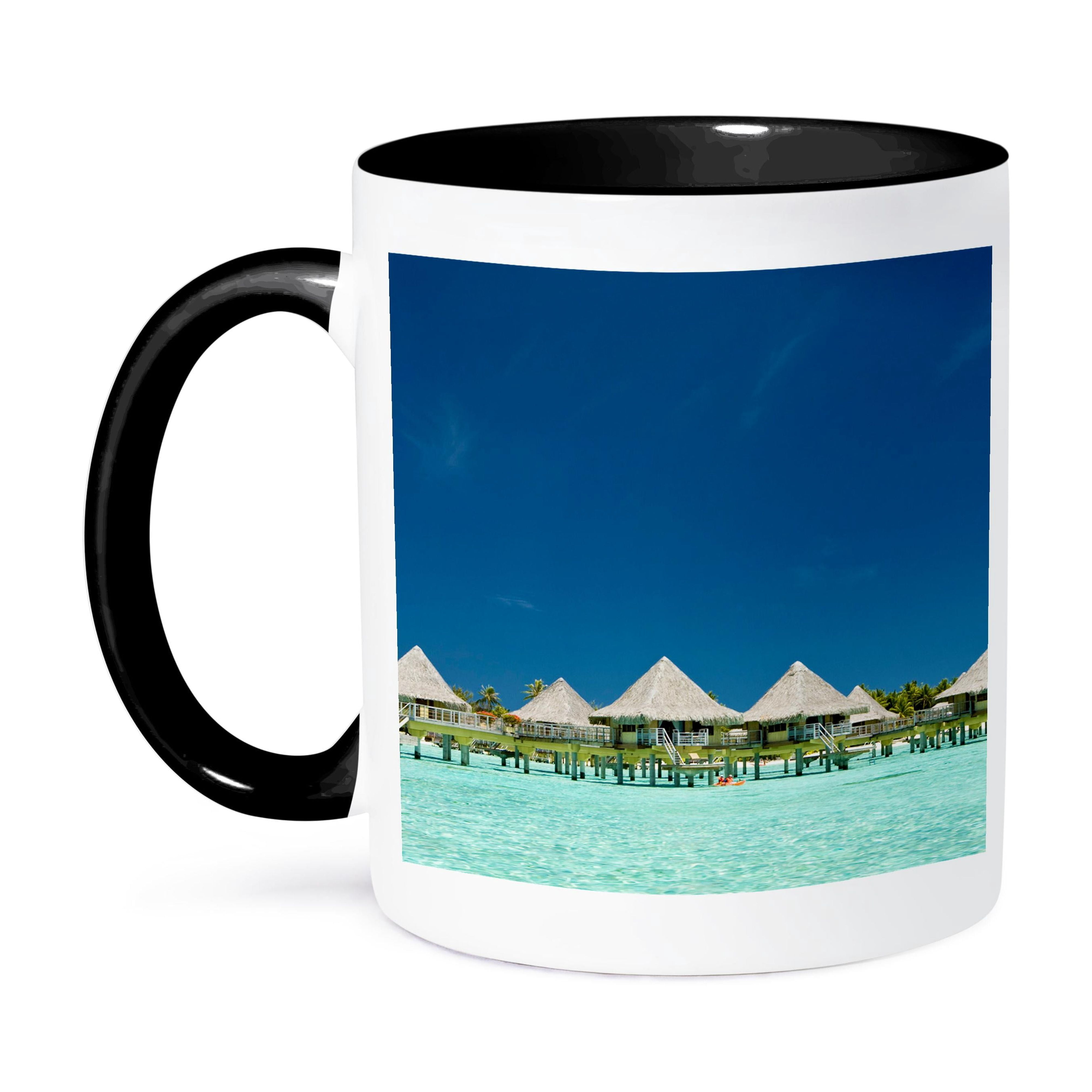 Huts Of Resort, Bora Bora, French Polynesia - Oc13 Mwt0040 - Michele ...