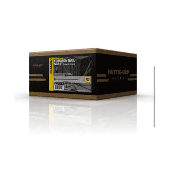 Huttig-Grip 60D 6'' Bright Common Nails 50lb BOX 500 Count - Walmart.com