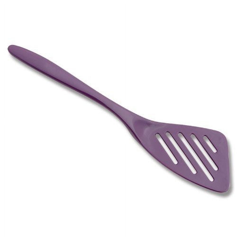 Hutzler 12.5 Inch Melamine Angled Slotted Turner Spatula - Violet ...