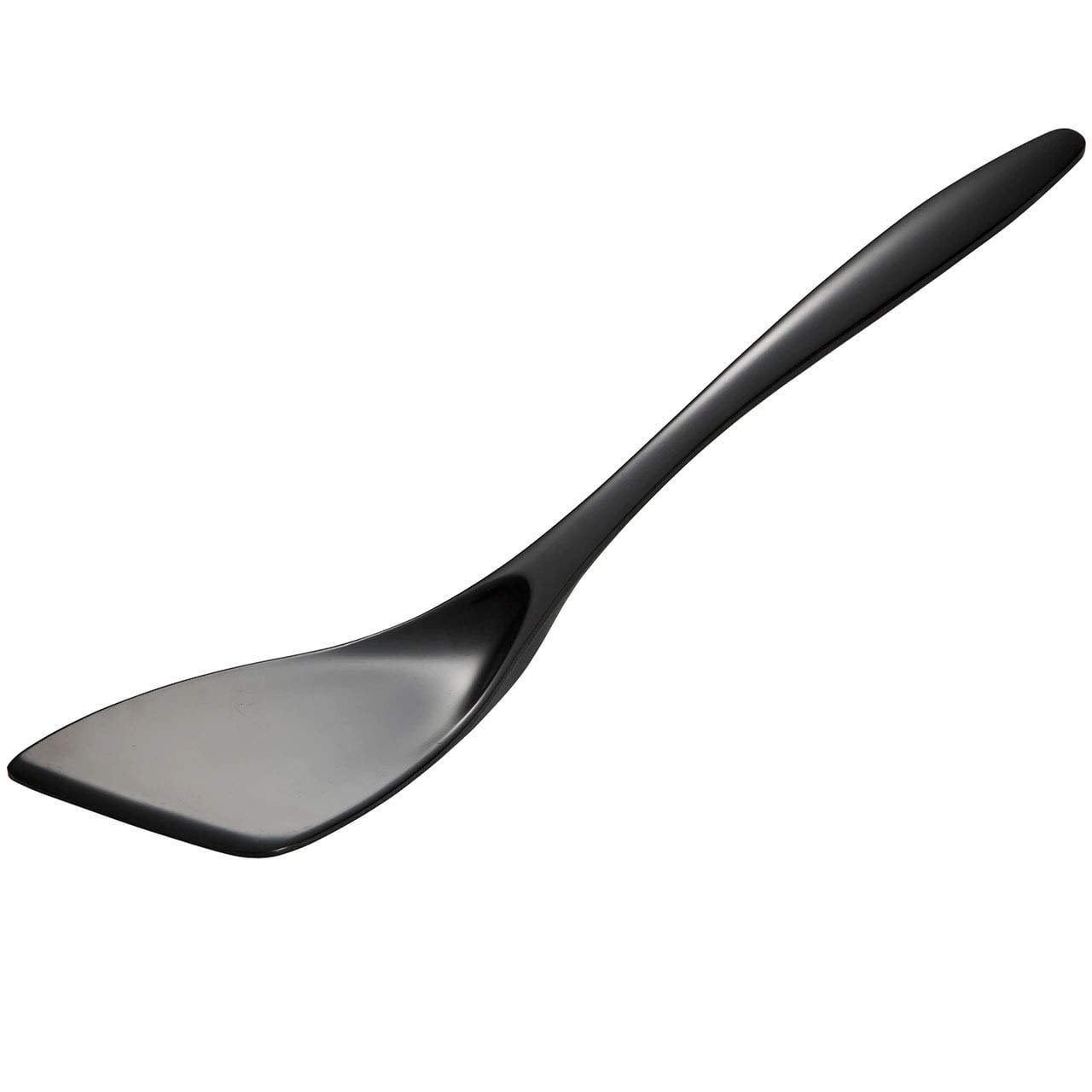 Hutzler 12.5 Inch Melamine Angled Solid Turner Spatula - Black ...