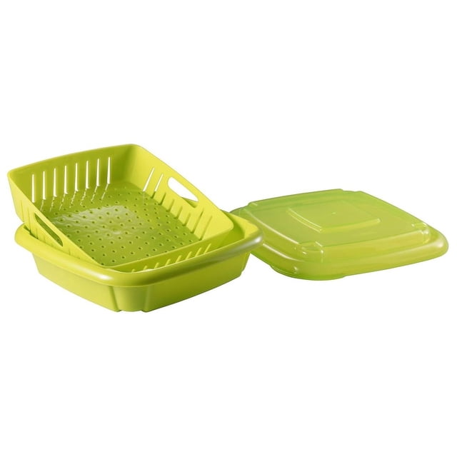 Hutzler 3-in-1 Bitty Box Berry Keeper, Berry Colander & Saver Container ...
