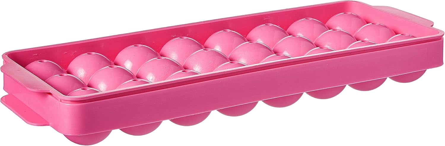 Hutzler Ice Ball Tray, 24 Balls, Pink - Walmart.com