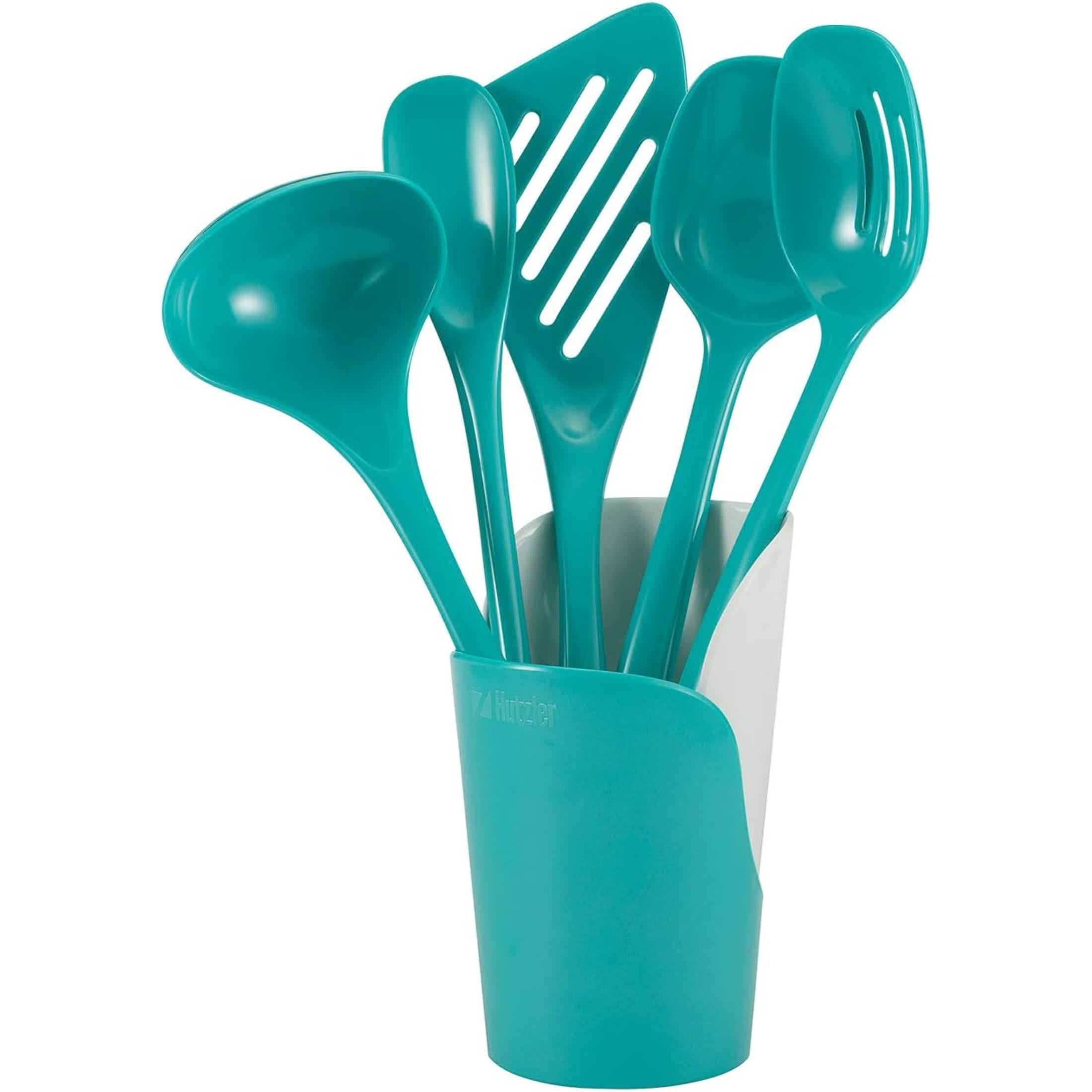 Hutzler Melamine Utensils and Crock Set, one size, Turquoise - Walmart.com