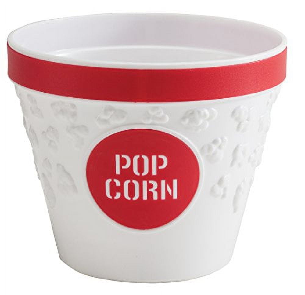 Hutzler Popcorn Bowl, Durable Plastic Individual-Sized Popcorn Serving ...