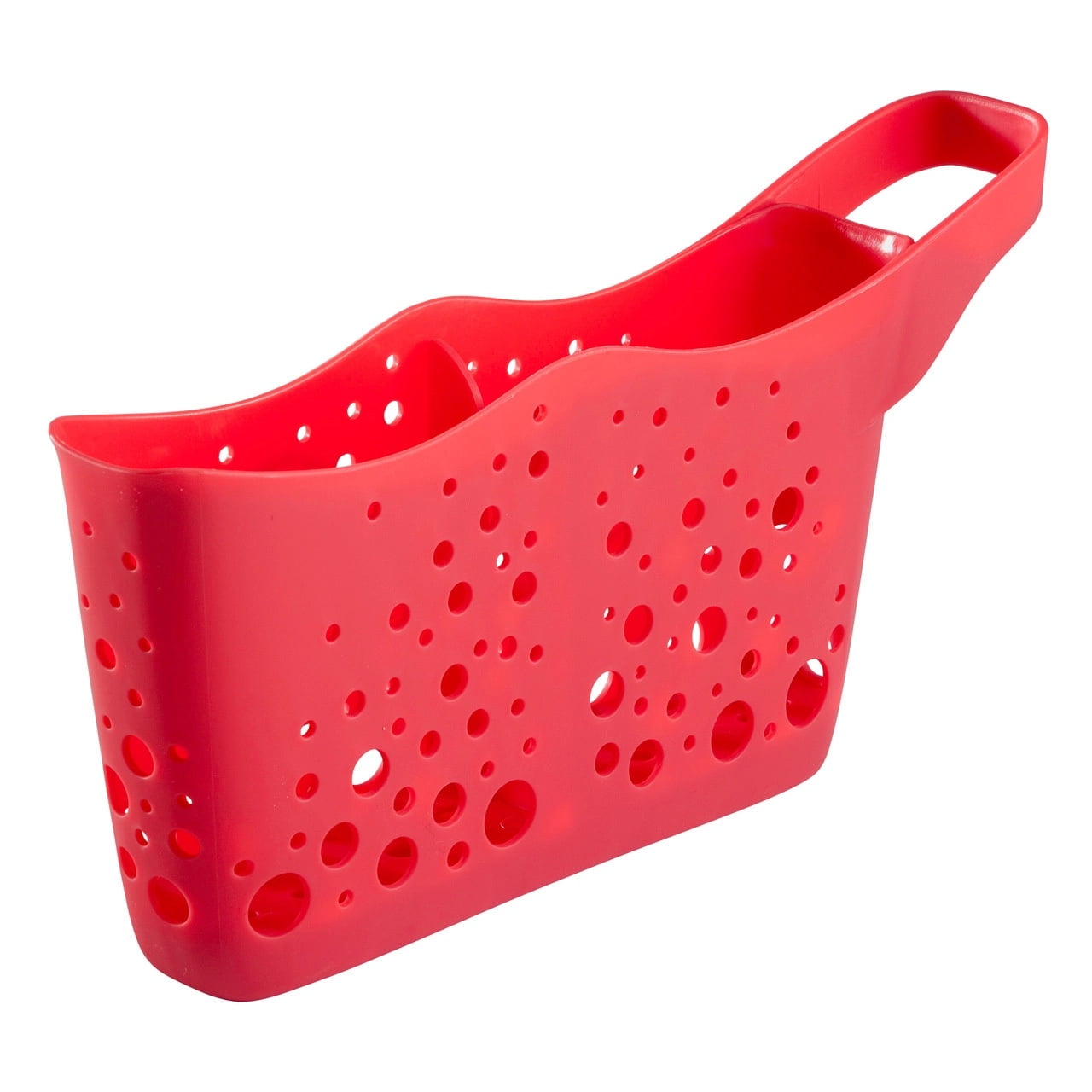 Hutzler Sponge Station Duo In Sink Sponge Caddy w/Drain Holes, Red ...