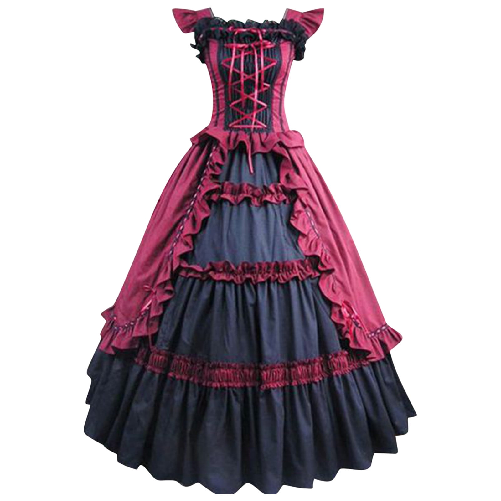 Huuilaibazoo Women Victorian Ball Gown Renaissance Costume Gothic ...