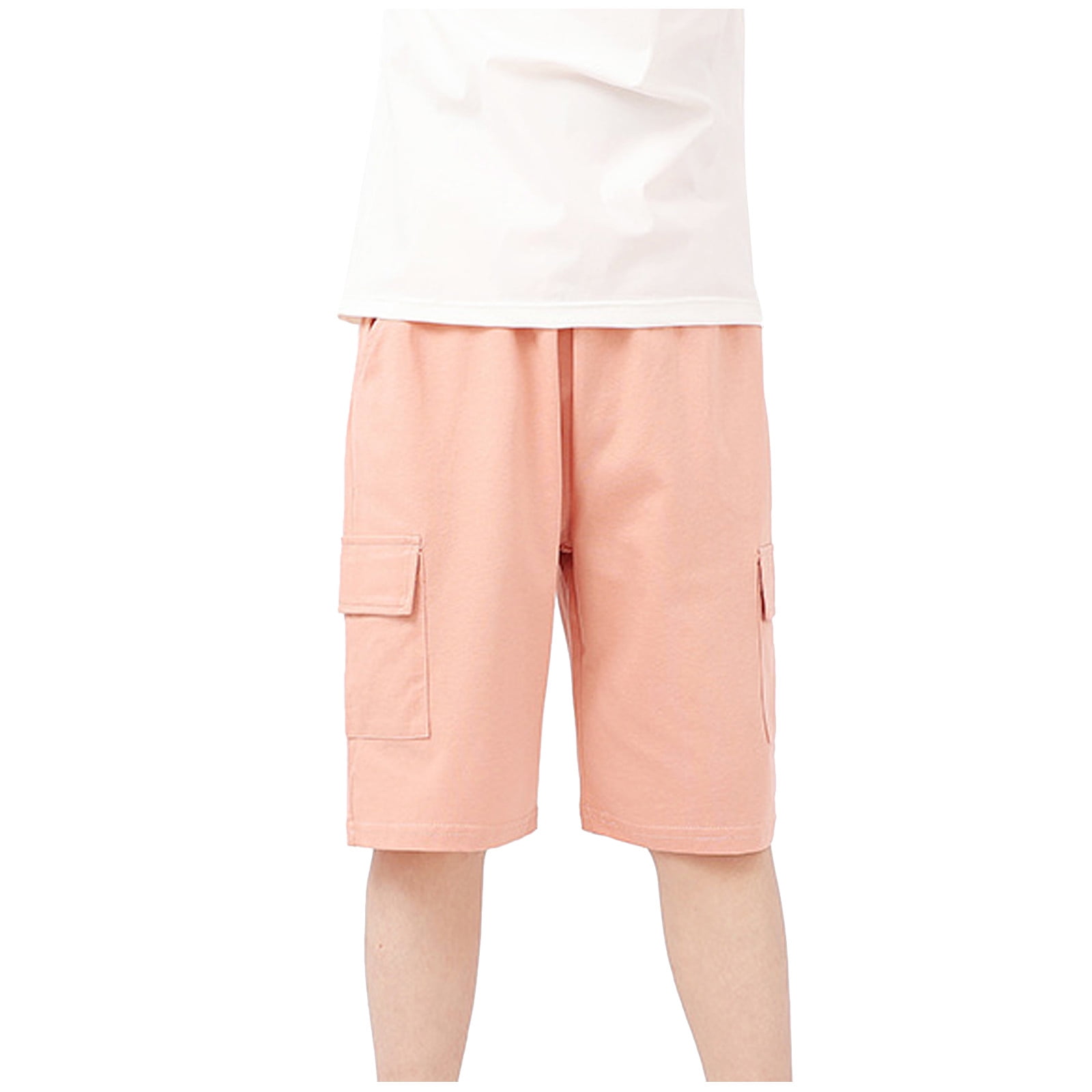 Huvoen Summer Cotton Shorts for Kids Girls Child's Summer Solid Boys ...