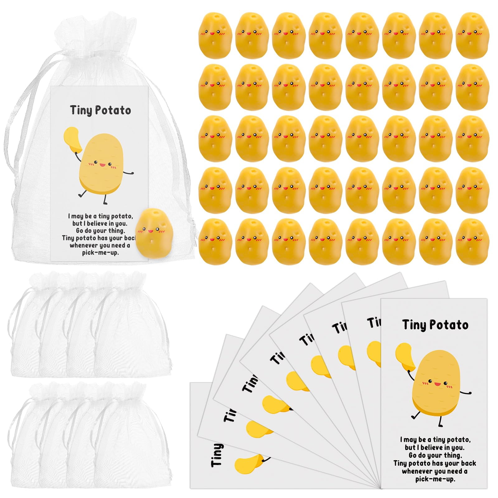 Huwena 30 Set Inspirational Potato Gift Bulk Resin Cute Realistic ...