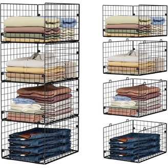 Pull-out Plastic Storage Basket,Stackable Closet Organizers Drawer Anti ...