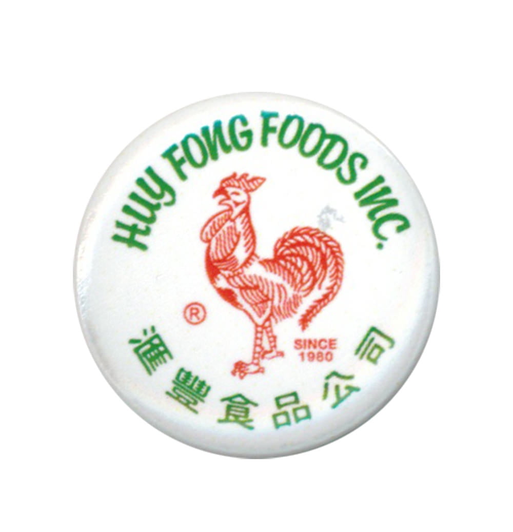Huy Fong Foods Inc. Sriracha 1.25 Inch White Button - Walmart.com