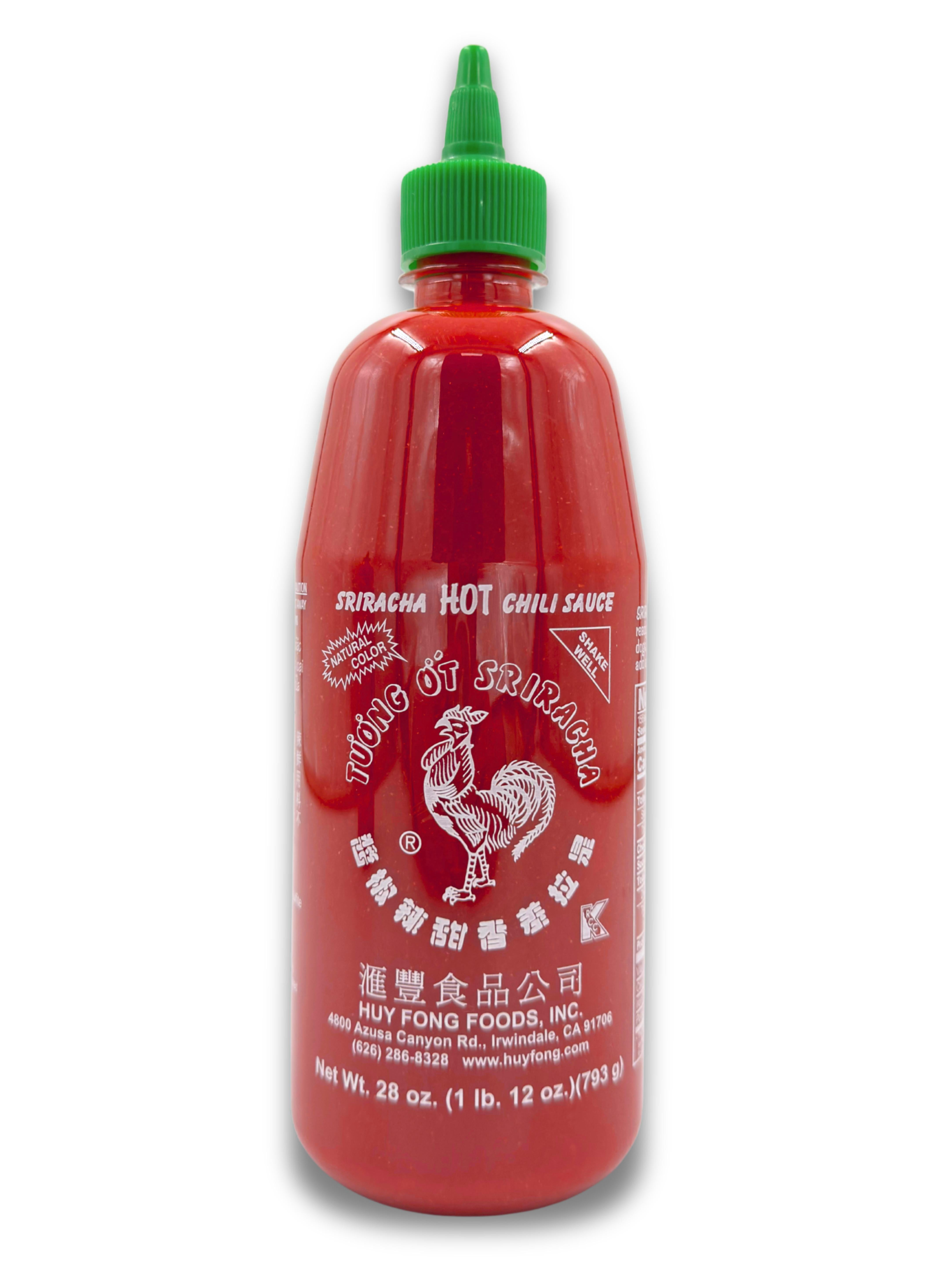Huy Fong Foods, Sriracha Hot Chili Sauce, 28oz, Spicy condiment ...