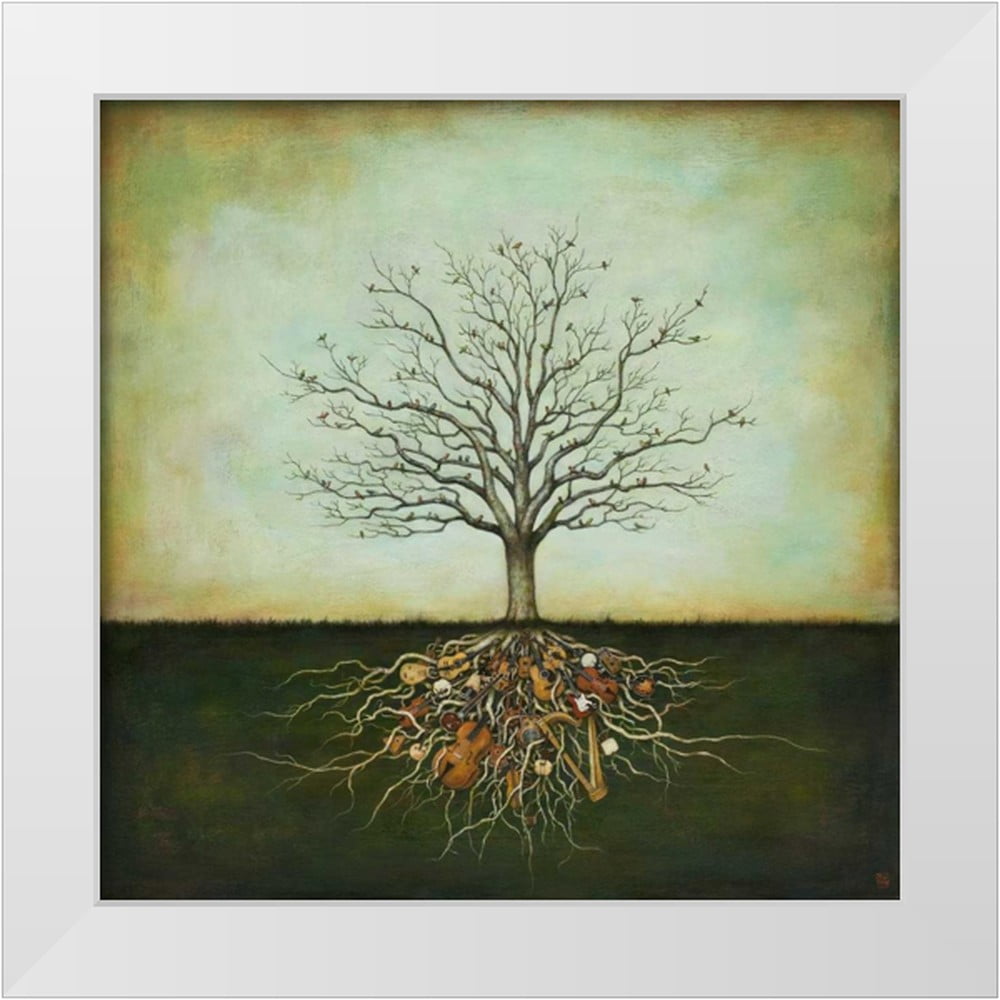 Huynh, Duy 20x20 White Modern Wood Framed Museum Art Print Titled - Strung Together - Walmart.com