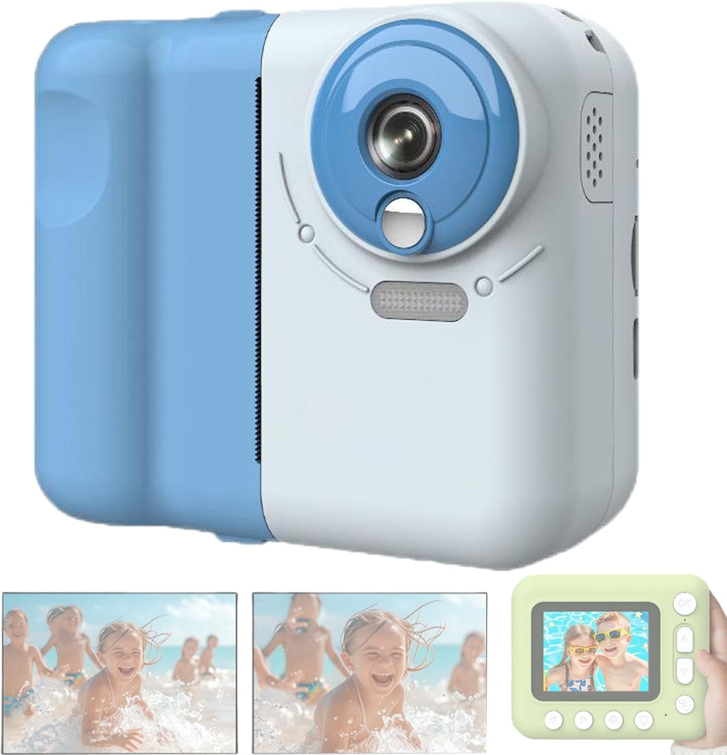 Huzeye Snapalette Printcam, HD Mini Sport Camera, Portable Camera ...
