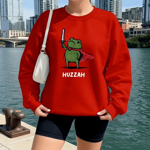 Huzzah Frog Knight Funny Medieval Sword Meme Fantasy Gamer Graphic Gift ...