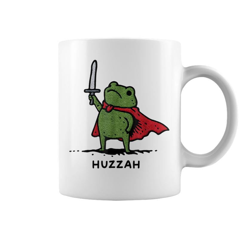 Huzzah Frog Knight Sword Meme Quote Coffee Mugs - Walmart.com
